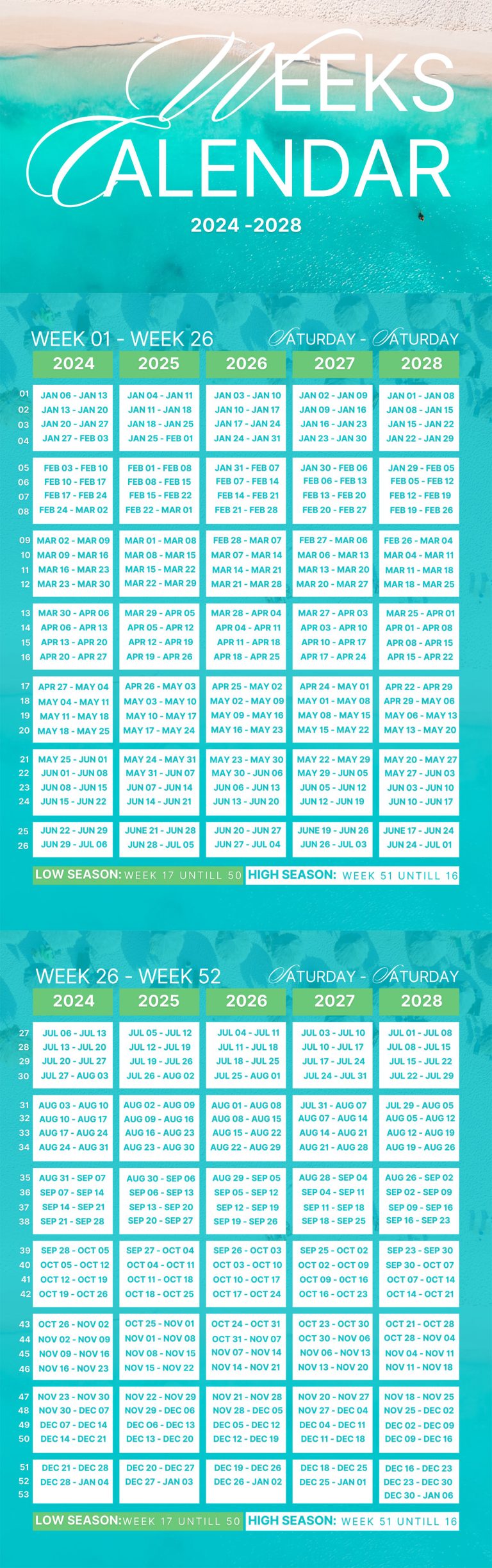 Our Calendar – La Quinta Beach Resort